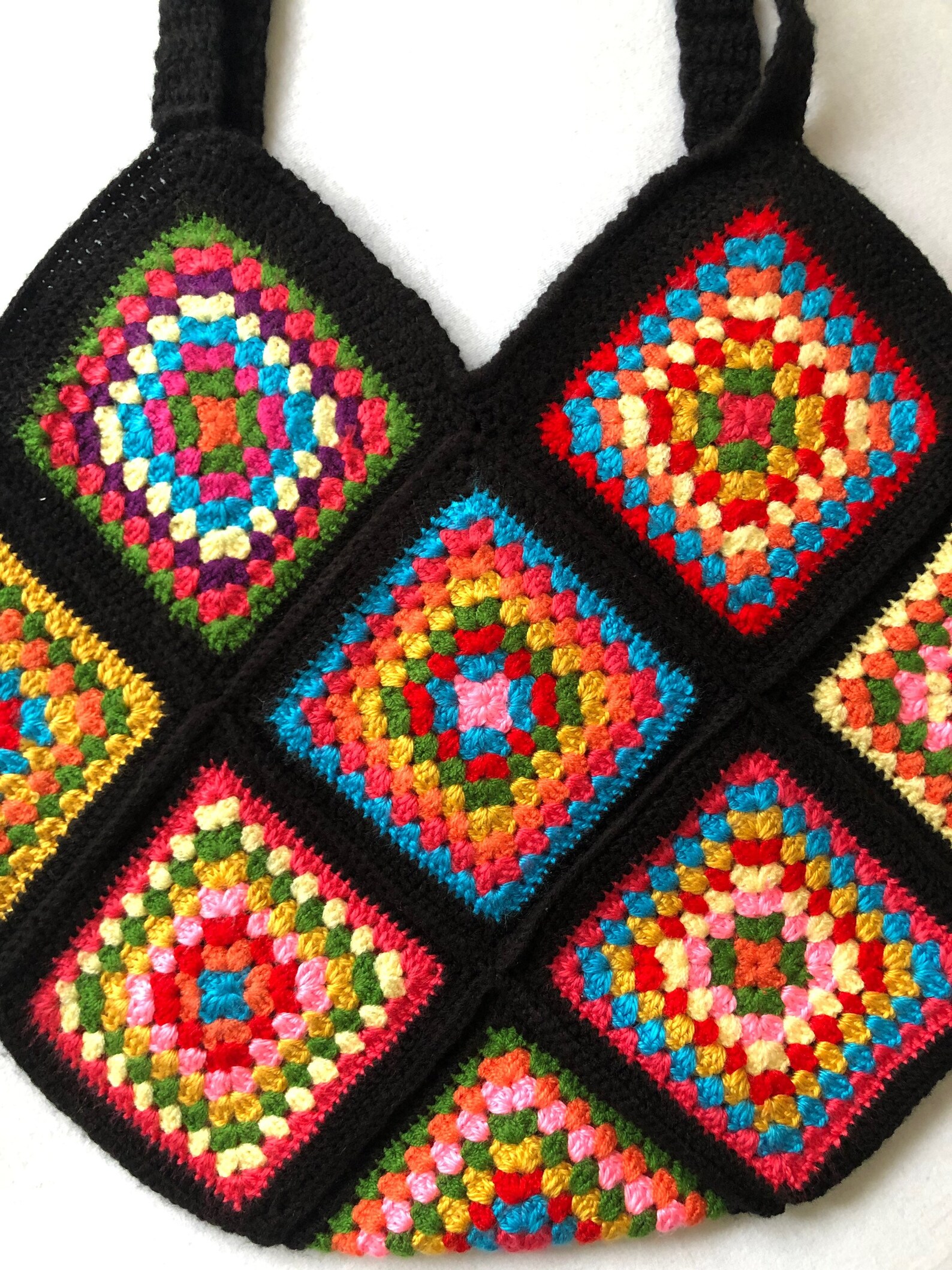 Colorful Crochet Tote Bags Crochet Beach Bag Crochet Bag | Etsy