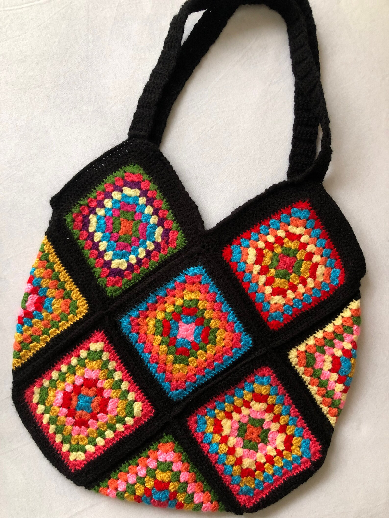 Colorful Crochet Tote Bags Crochet Beach Bag Crochet Bag | Etsy