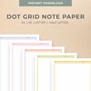 5 Colors of Printable 5mm Lined Note Paper Available in 4 Sizes A4, A5 ...