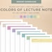 8 Pastel Colors of Printable Lecture Notes Available in 4 Types | A4 ...