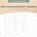 Printable & Editable Time Management Bundle | A4, A5, Letter, Half ...