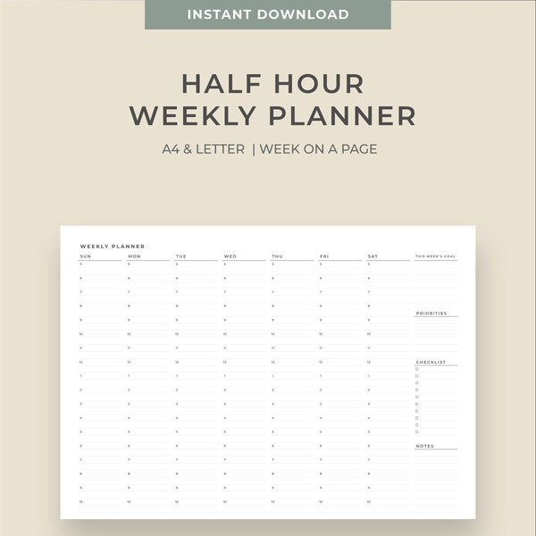 Weekly Planners - Etsy