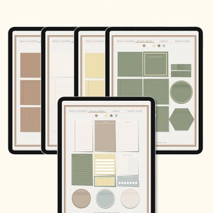 Minimal & Basic Digital Sticker Pack for Good Notes|digital Stickers ...