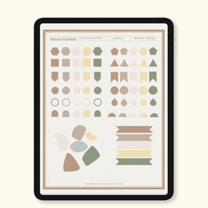 Minimal & Basic Digital Sticker Pack for Good Notes|digital Stickers ...