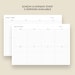 Editable & Printable _ A4 , Letter Size Minimal Weekly Square Grid ...