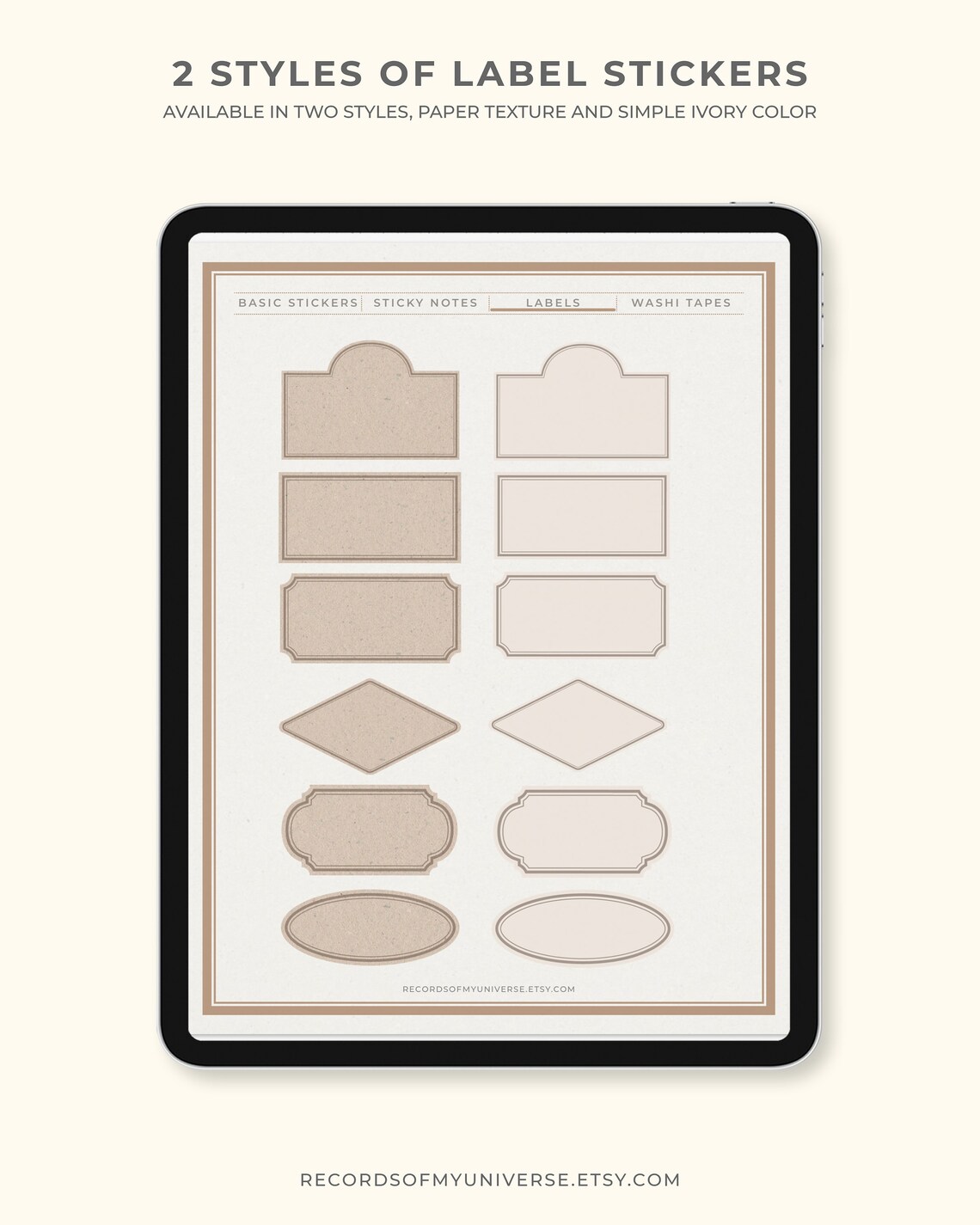 Minimal & Basic Digital Sticker Pack for Good Notes|digital Stickers ...