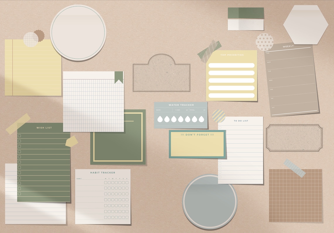 Minimal & Basic Digital Sticker Pack for Good Notes|digital Stickers ...