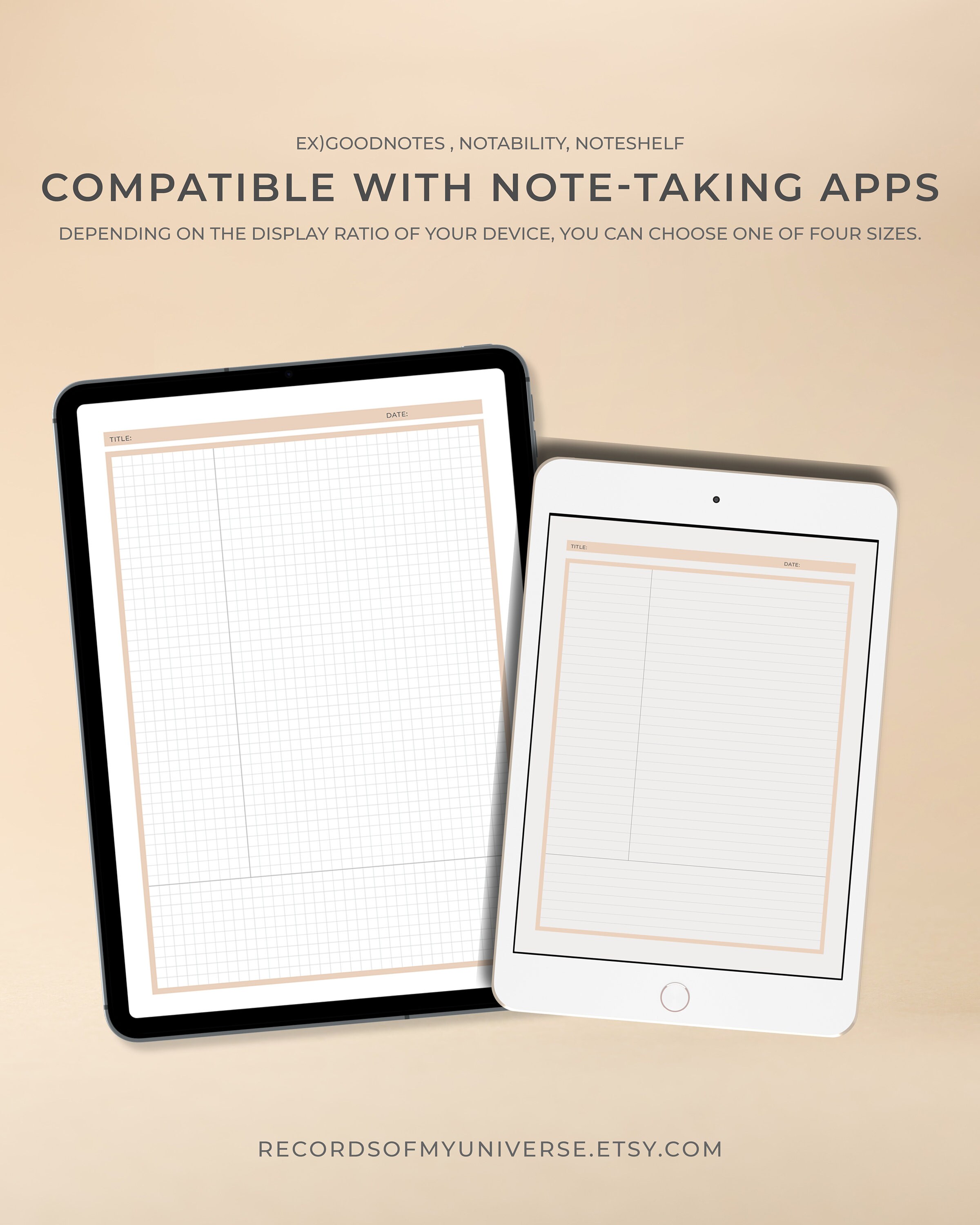 8 Pastel Colors of Printable Cornell Notes Available in 4 Types | A4 ...