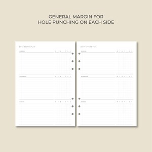 Printable & Editable 2 Types of Daily Routine Planner | A4 , Letter ...