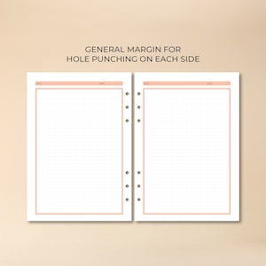 5 Colors of Printable Dot Grid Paper Available in 4 Sizes A4, A5 ...