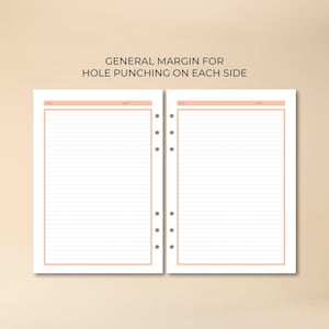 5 Colors of Printable 5mm Lined Note Paper Available in 4 Sizes | A4 ...