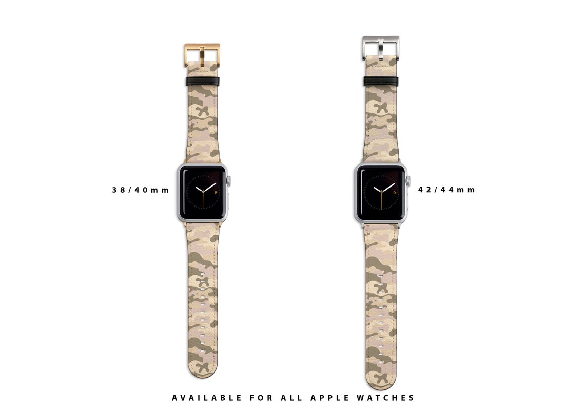 Sand Desert Camo Apple Watch Band for Series 7, 6, SE, 5, 4, 3, 2, 1 ...