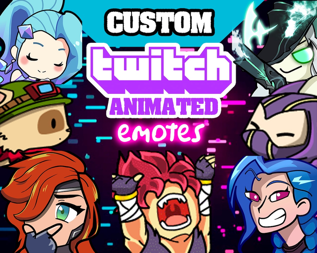 Custom Twitch Animated Emotes - Etsy UK