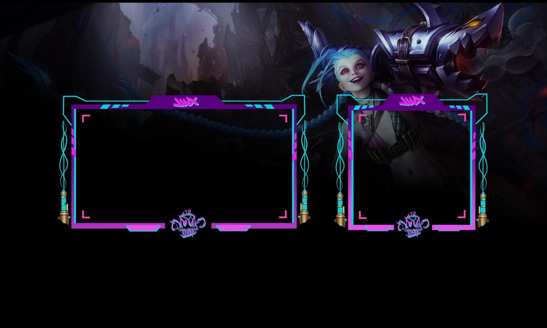 League of Legends (JINX) - Cam Overlay for Streams - Etsy