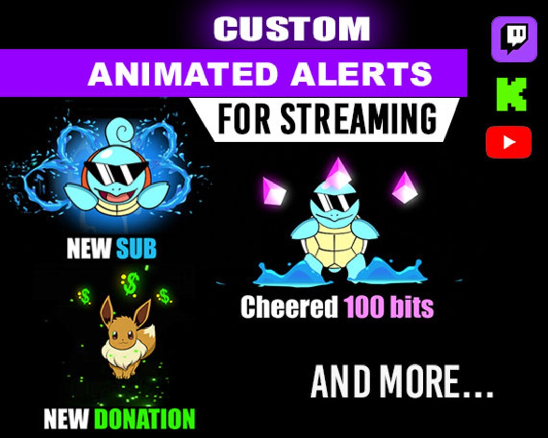 Custom Animated Alerts for Streaming - Etsy