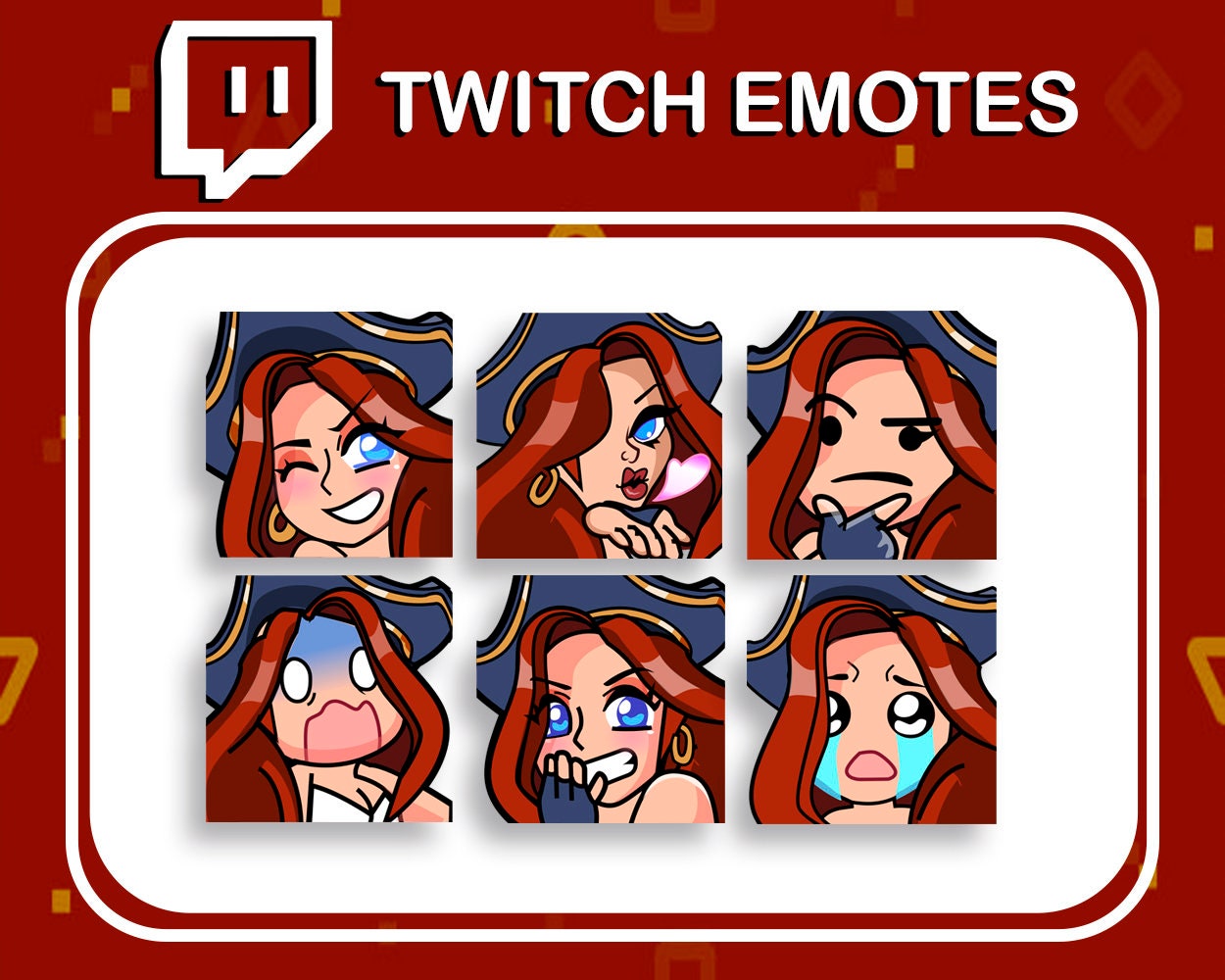 X6 twitch emotes league of legends miss fortune | Etsy