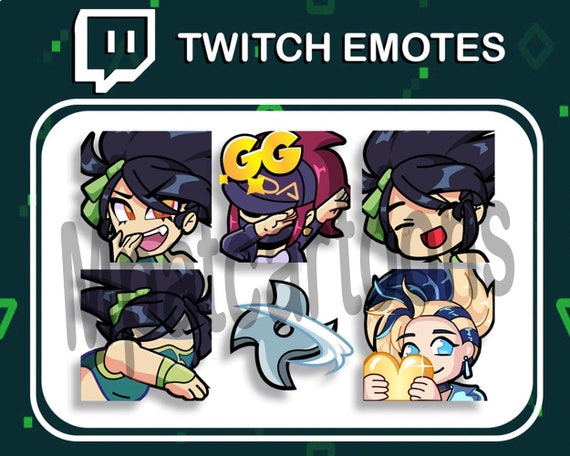 X6 Twitch Emotes league of Legends Akali - Etsy