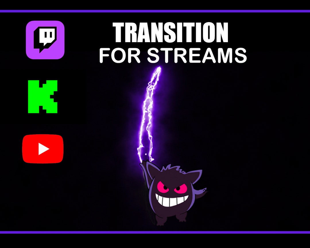 Transition for Streaming GENGAR - Etsy Canada