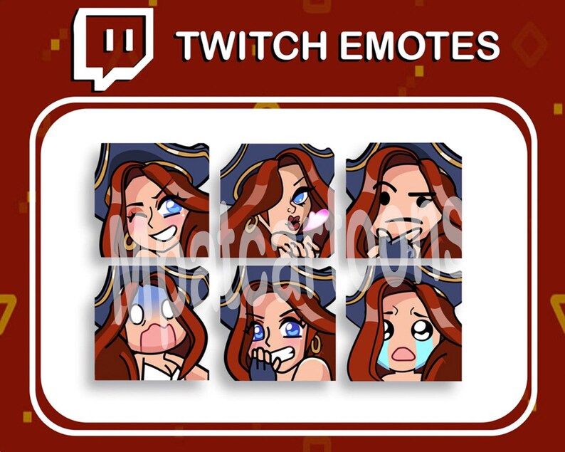 X6 Twitch Emotes league of Legends Miss Fortune - Etsy UK