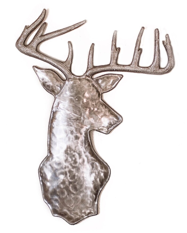 Deer Head Metal Art - Etsy