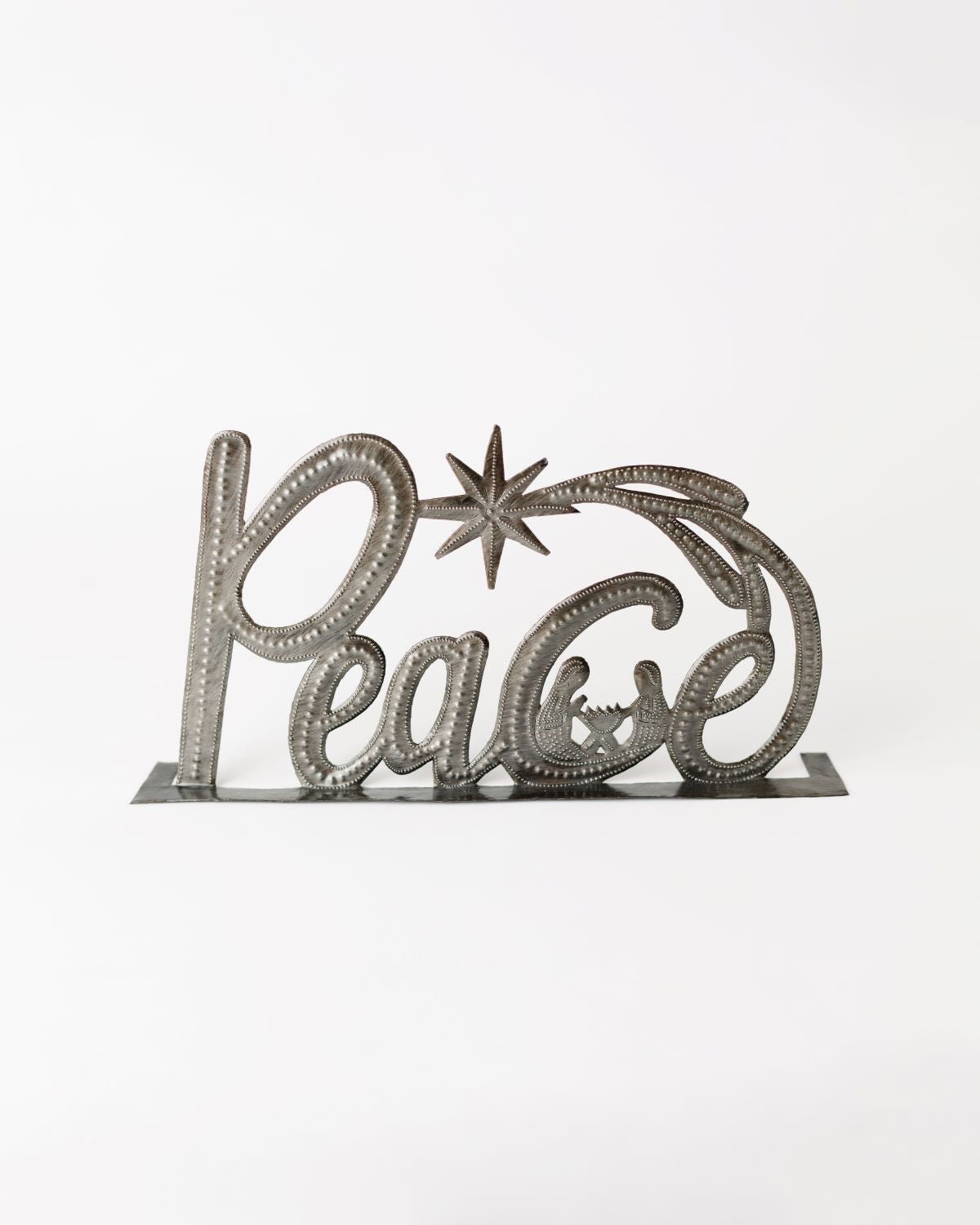 Handmade Recycled Metal Peace Nativity Art, Haitian Steel Drum Decor - Etsy