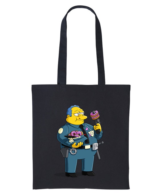 The Simpsons Chief Clancy Wiggum Donuts Funny Tote Shopper | Etsy