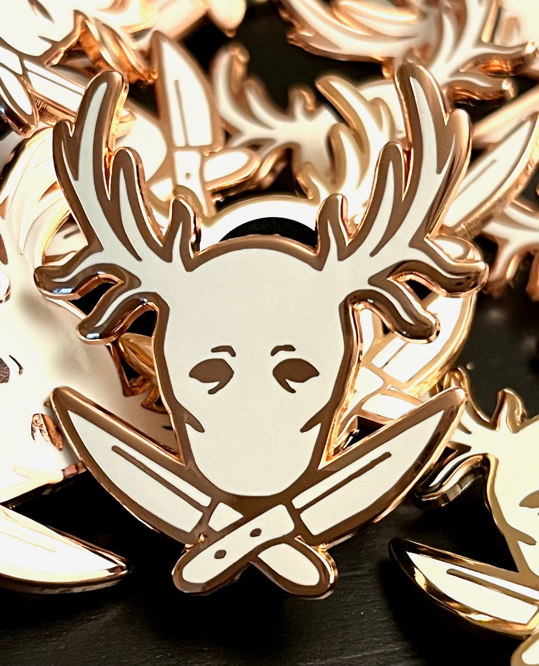 White Stag Man Hannibal Enamel Pin - Etsy