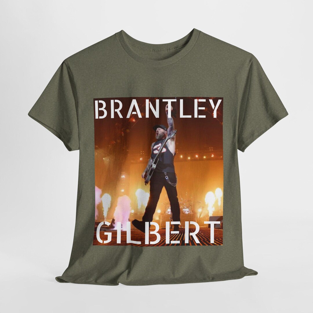 Brantley Gilbert Fan County Music Star Concert Unisex Heavy Cotton Tee ...