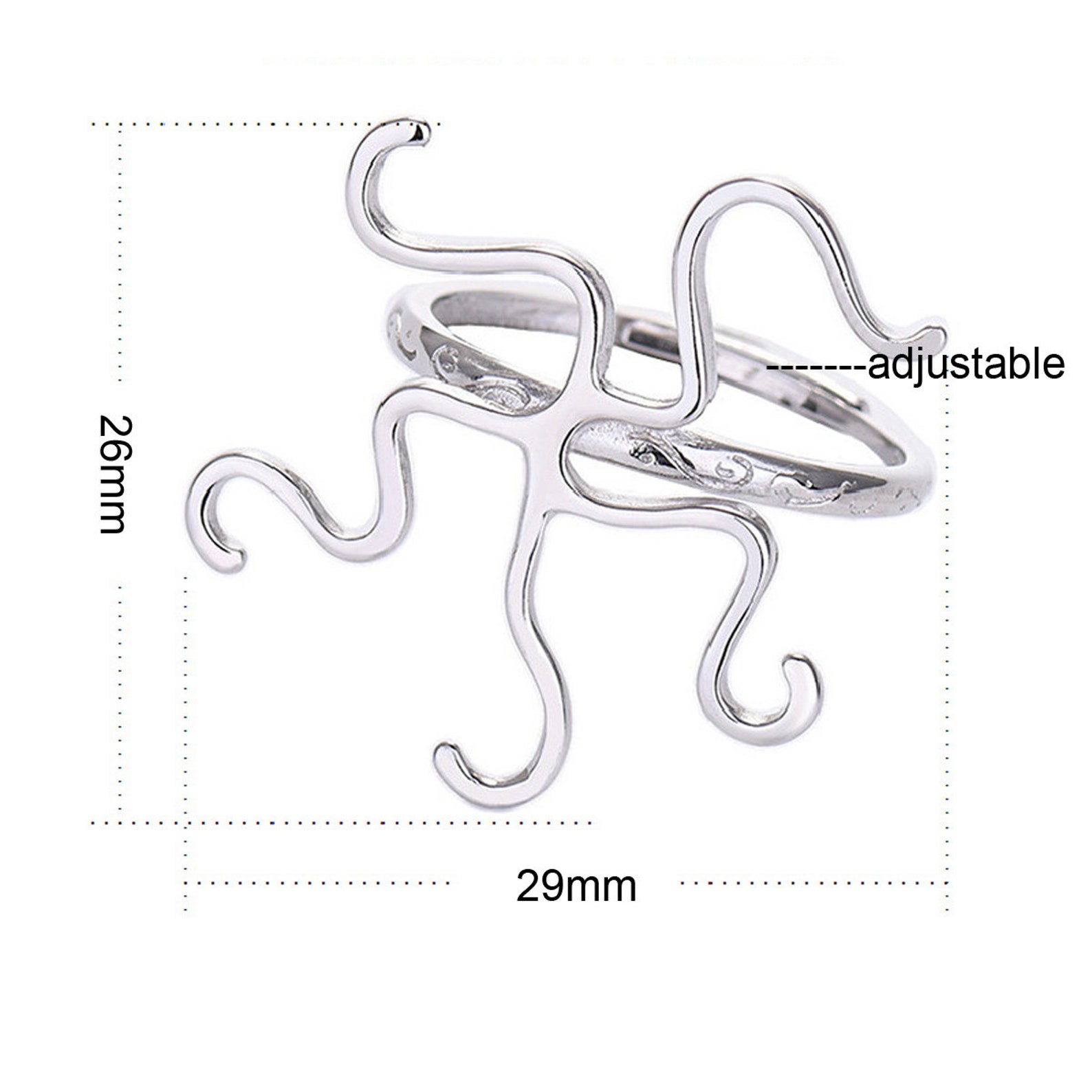 Claw Ring Mounting Solid Silver 925 Ring Blank Long-lasting Easy Mount ...