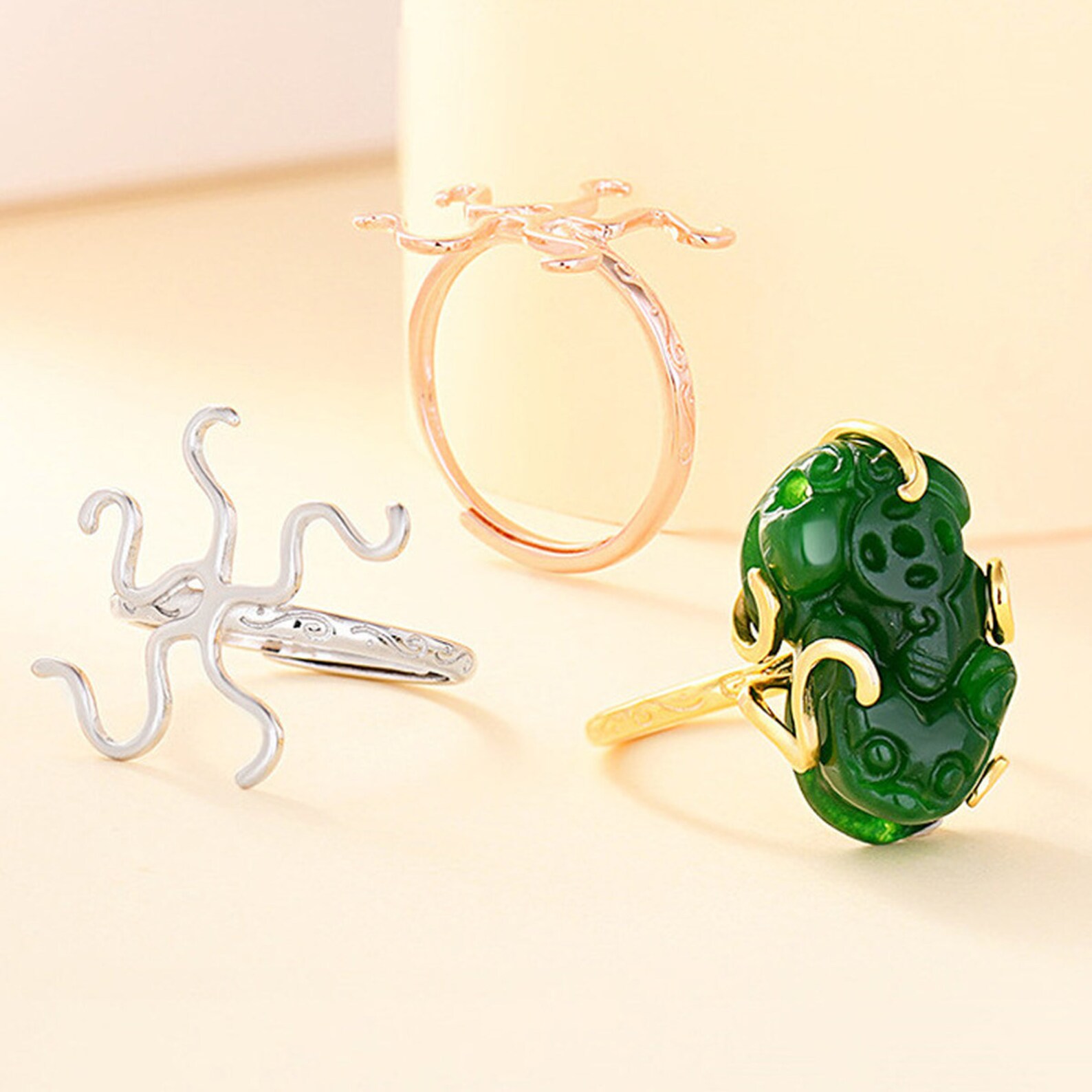 Claw Ring Mounting Solid Silver 925 Ring Blank Long-lasting Easy Mount ...