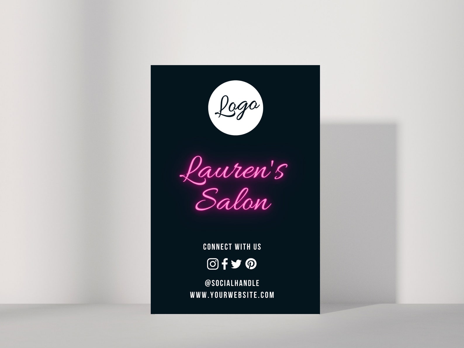 Editable Neon Price List Template Printable Price Guide - Etsy UK