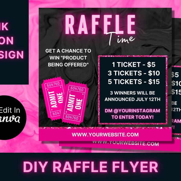 Raffle Flyer - Etsy