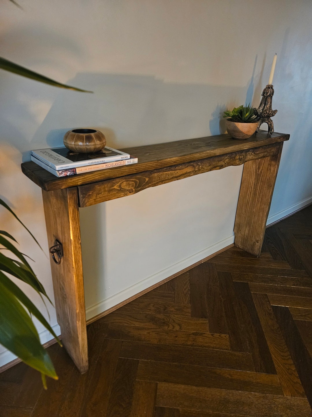 Rustic Antique Style Console Table Hall Way Table Sideboard Radiator ...