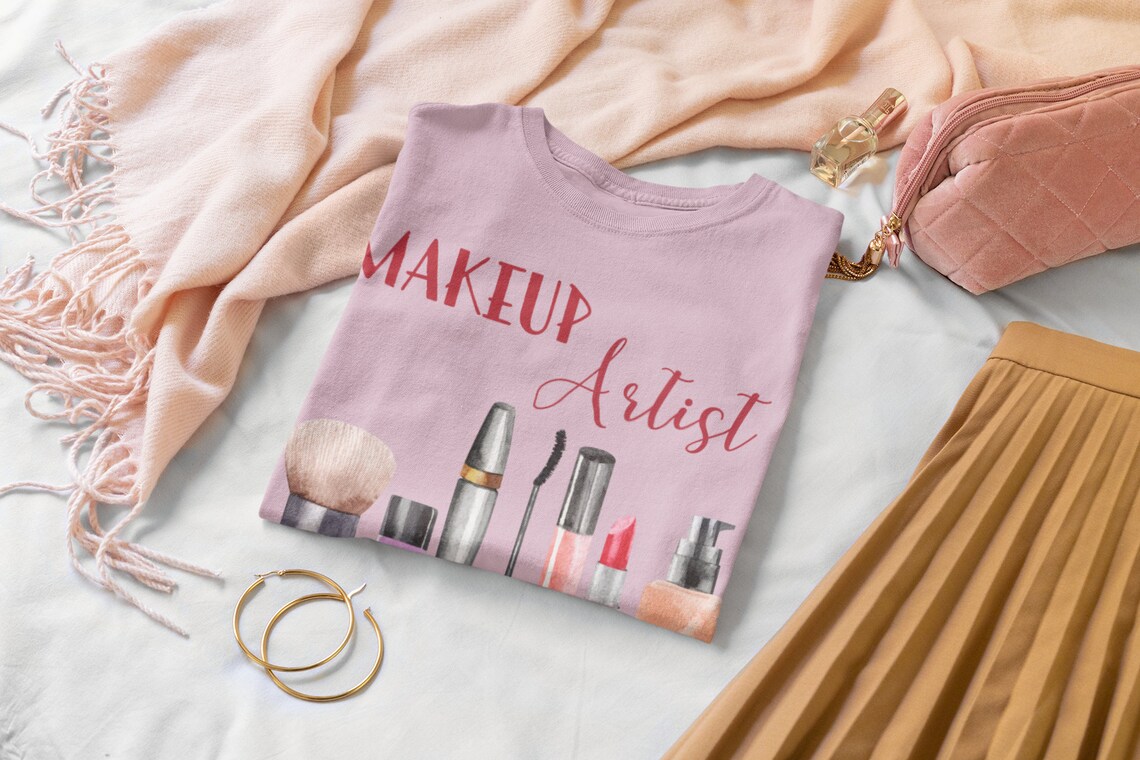 Makeup Artist Unisex T-shirt With Graphic, Cosmetologist Tee, Makeup ...