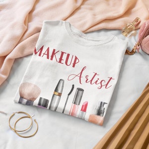 Makeup Artist Unisex T-shirt With Graphic, Cosmetologist Tee, Makeup ...