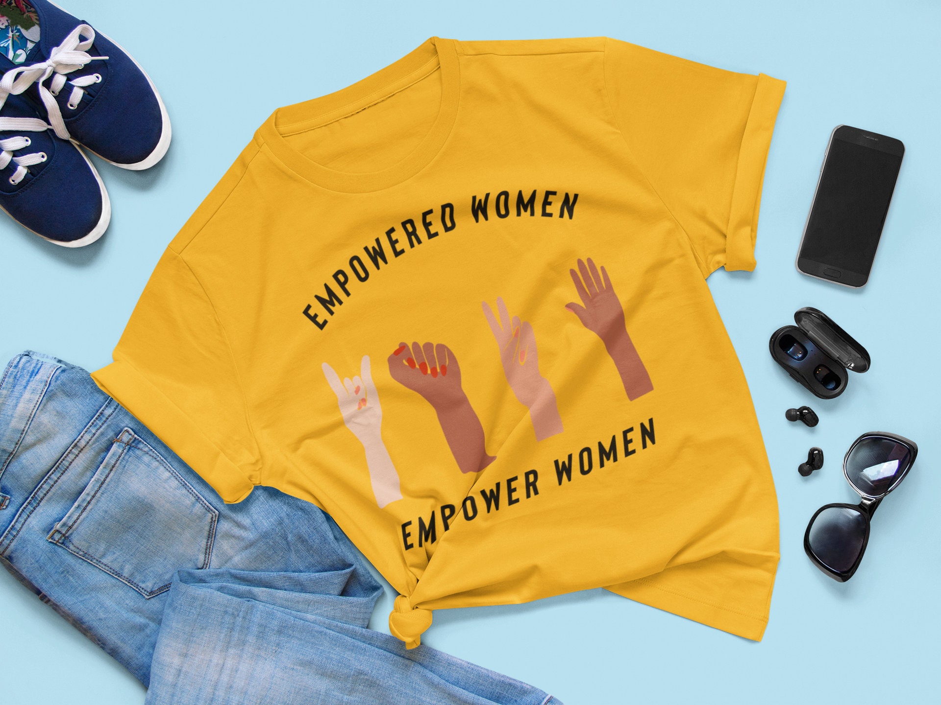 Empowered Women Empower Women Feminism Unisex T Shirt Etsy Uk