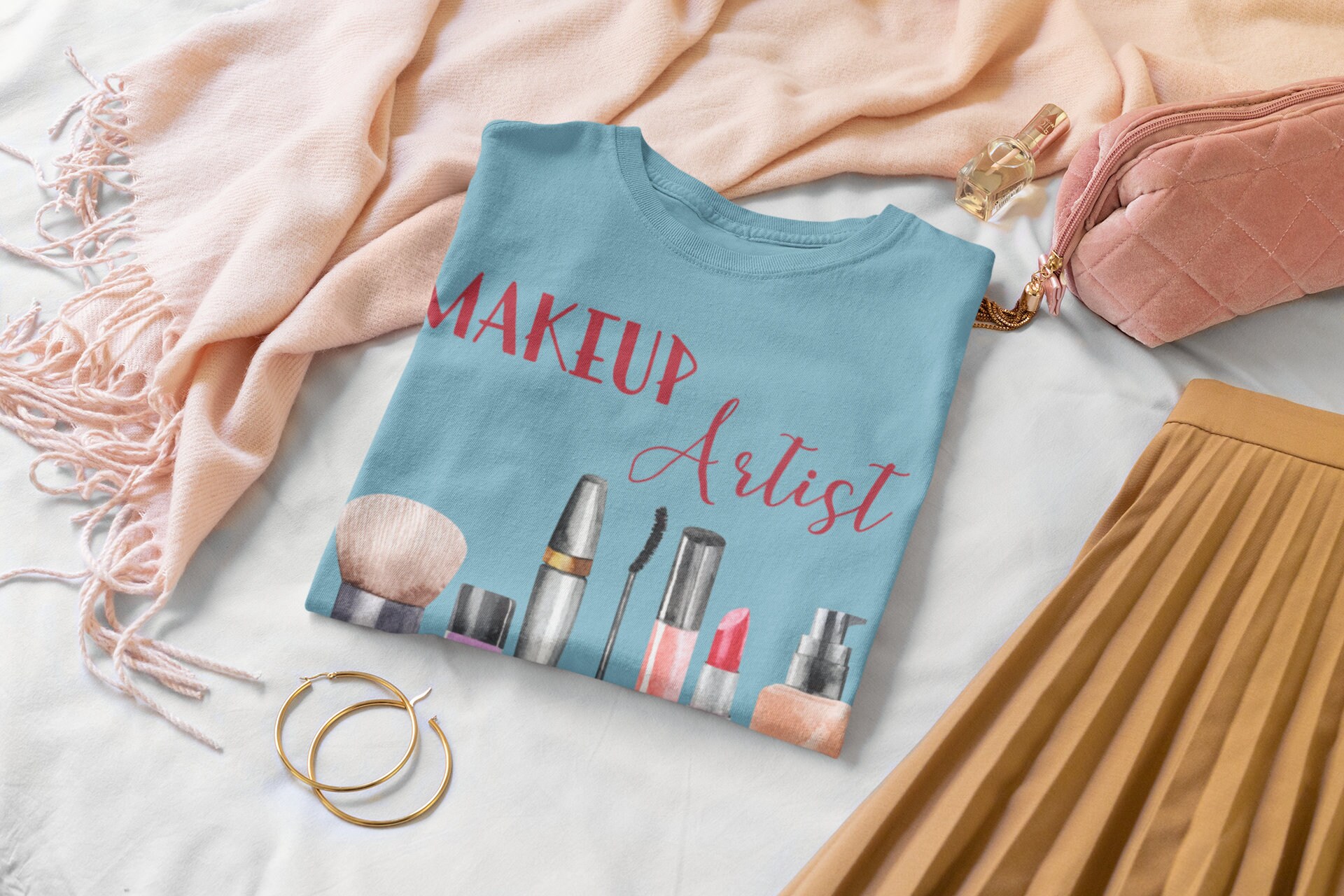 Makeup Artist Unisex T-shirt With Graphic, Cosmetologist Tee, Makeup ...
