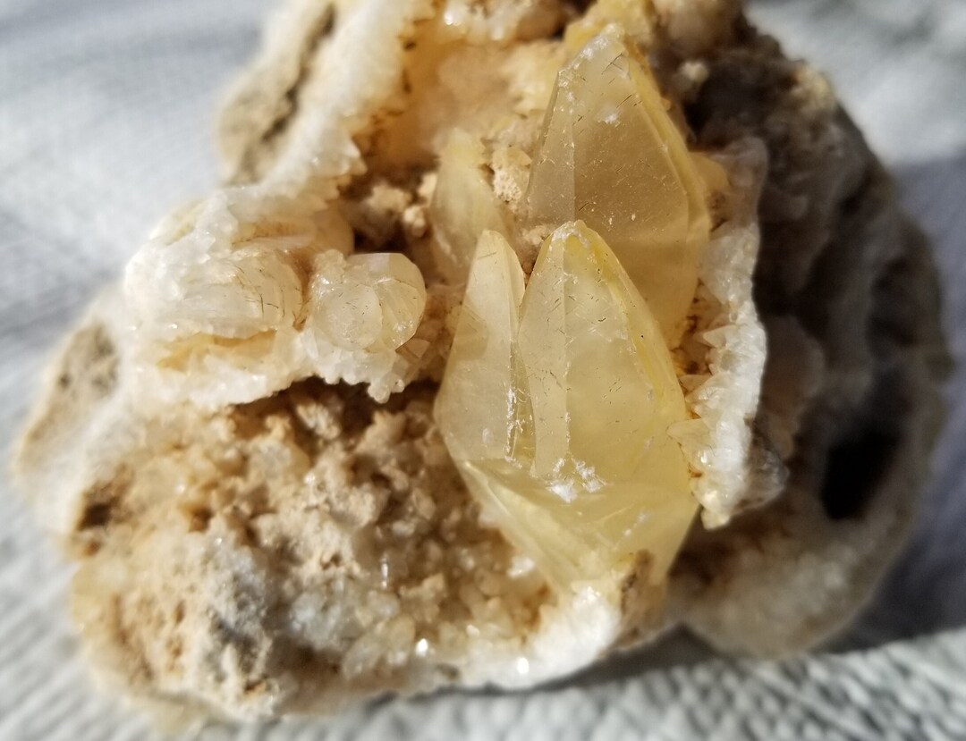 1 Montana Calcite, Golden Calcite, Yellow Calcite, Calcite Crystal ...