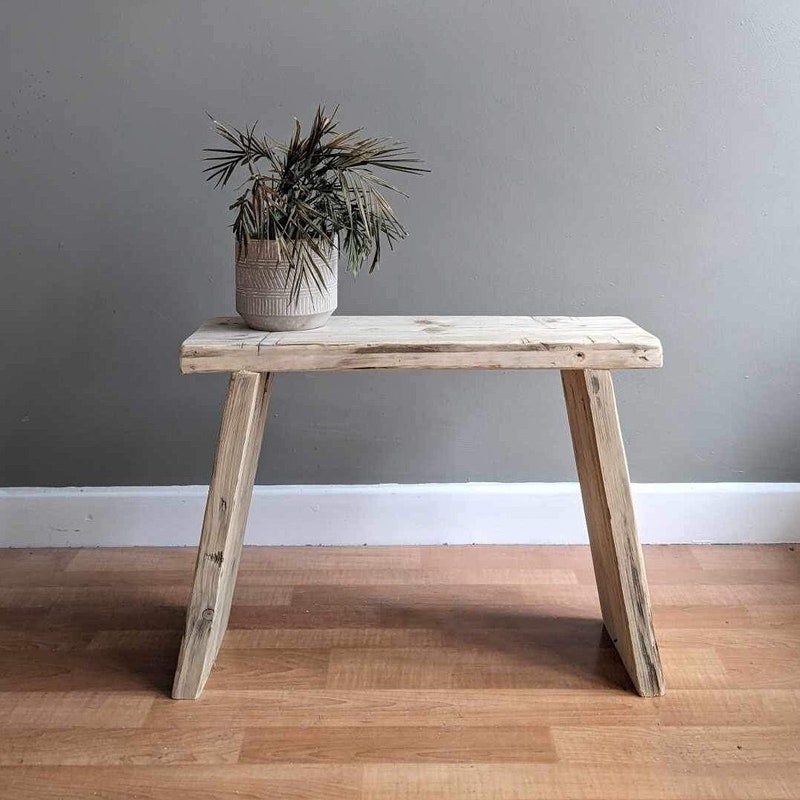Small Wooden Bench - Etsy
