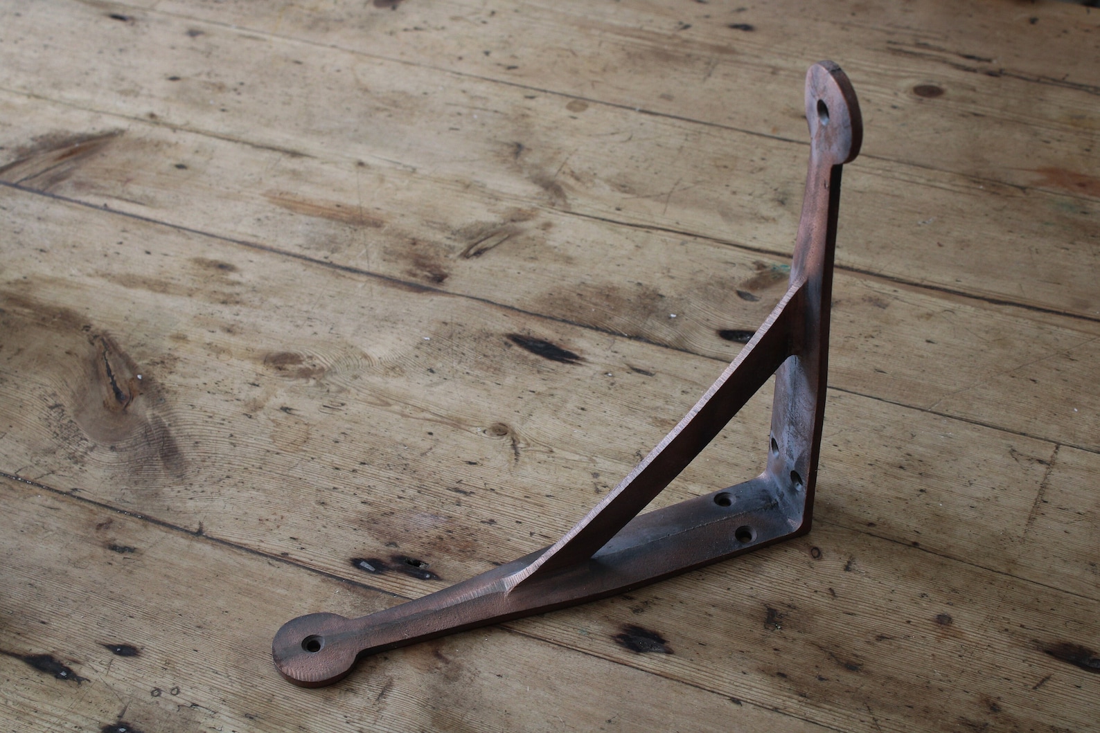 Shelf Bracket Antique Copper Finish Cast Iron Large 212mmx212mm 8.5″x8 ...