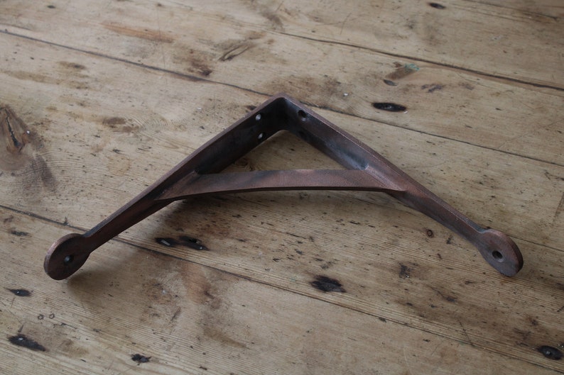 Shelf Bracket Antique Copper Finish Cast Iron Large 212mmx212mm 8.5″x8 ...