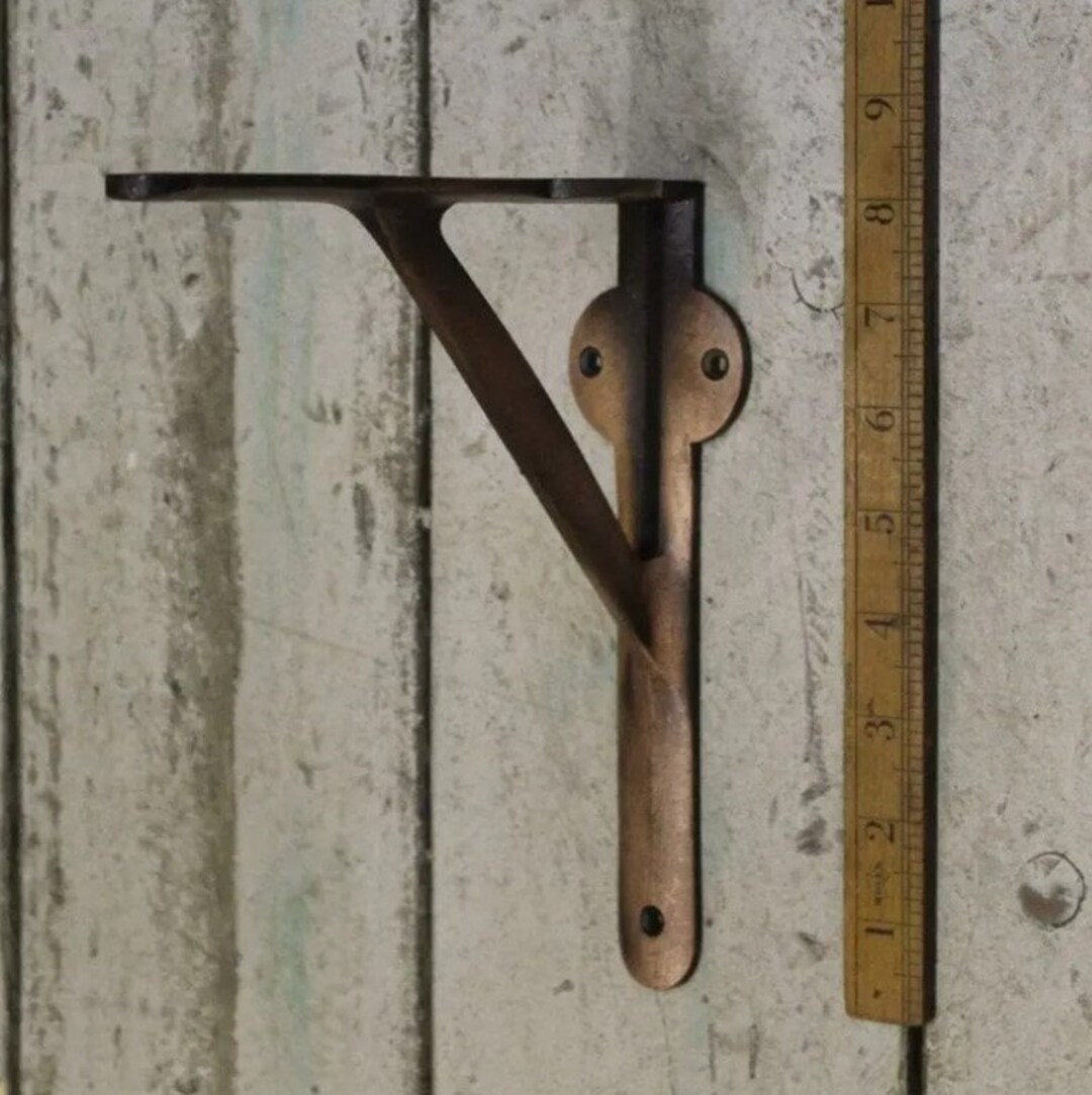 Shelf Bracket Antique Copper Finish Cast Iron Large 212mmx212mm 8.5x8.5 ...