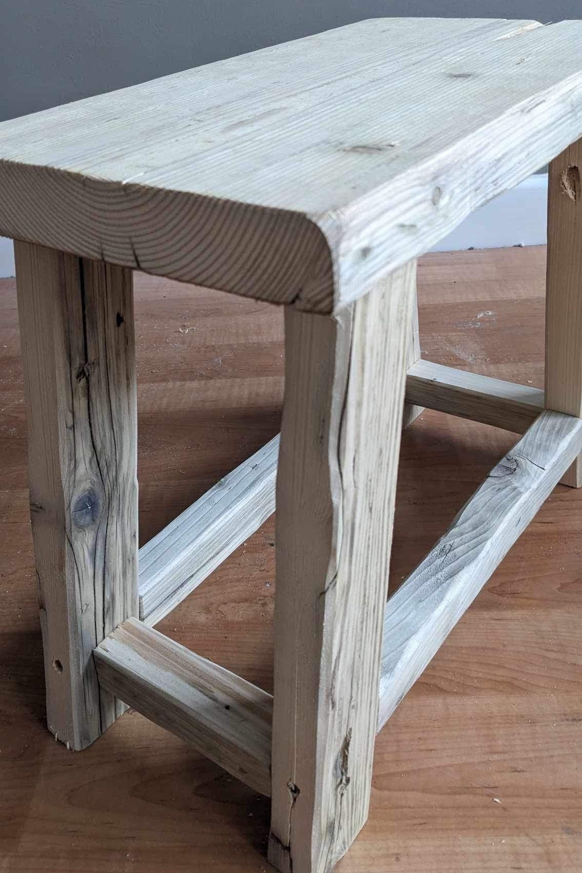 Wooden Milking Stool Rustic Small Bench Made in England Candle Book ...