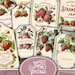 Vintage Strawberry Ephemera Tags, Strawberry Labels, Strawberry Jam ...