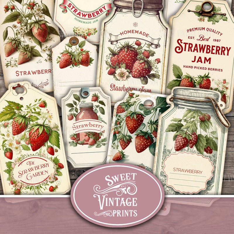 Strawberry Stickers - Etsy