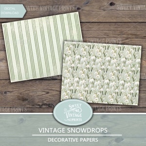 Snowdrops Junk Journal, Printable Spring Junk Journal, Snowdrop Digital ...