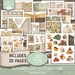 Autumn Junk Journal Ephemera | Fall Cottage Printable Tags Labels ...