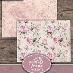 Junk Journal Tea Party, Vintage Tea Party Digital Paper Pack, Tea Time ...