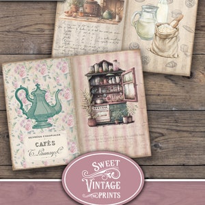 Cottage Kitchen Junk Journal Pages, Vintage Kitchen Junk Journal ...