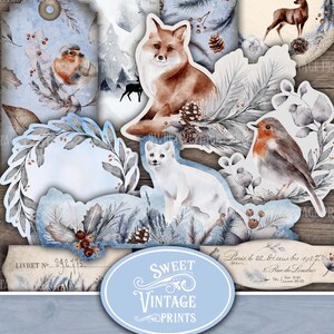 A Winter's Tale Ephemera Pack, Winter Junk Journal, Winter Ephemera ...